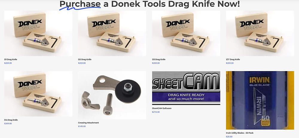 Purchase Your Drag Knife from Donek Tools - Donek Tools
